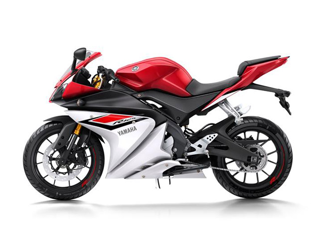 Yamaha YZF R125 2015 RED czerwona OKLEINA NAKLEJKI za 179.99PLN z ...
