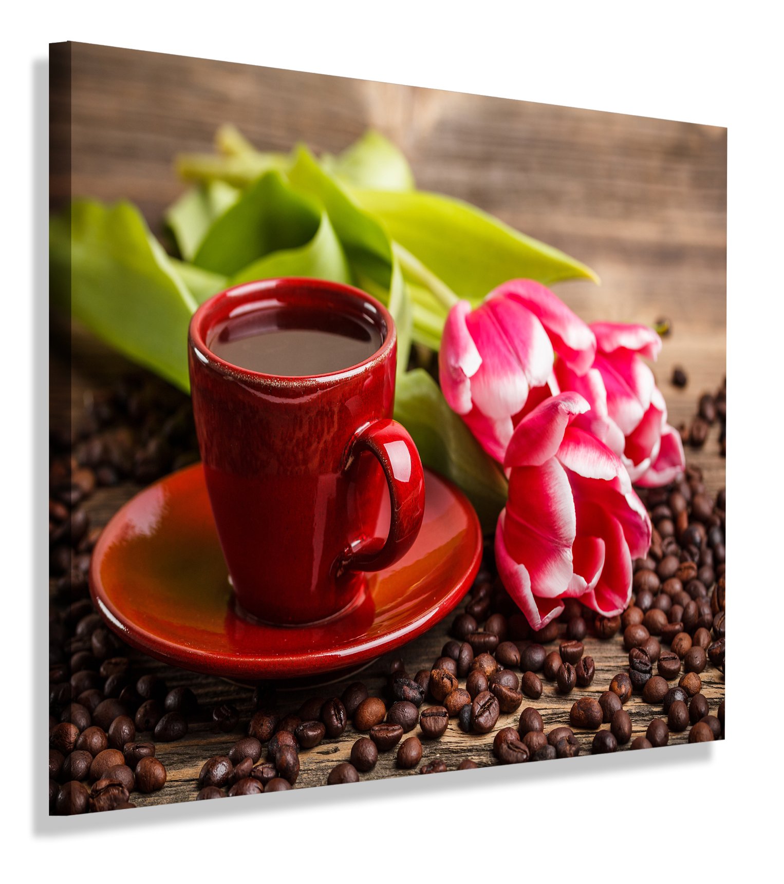 OBRAZ DO KUCHNI KAWA FILIŻANKA OBRAZY CANVAS 40x40 (F645-40x40) • Cena ...