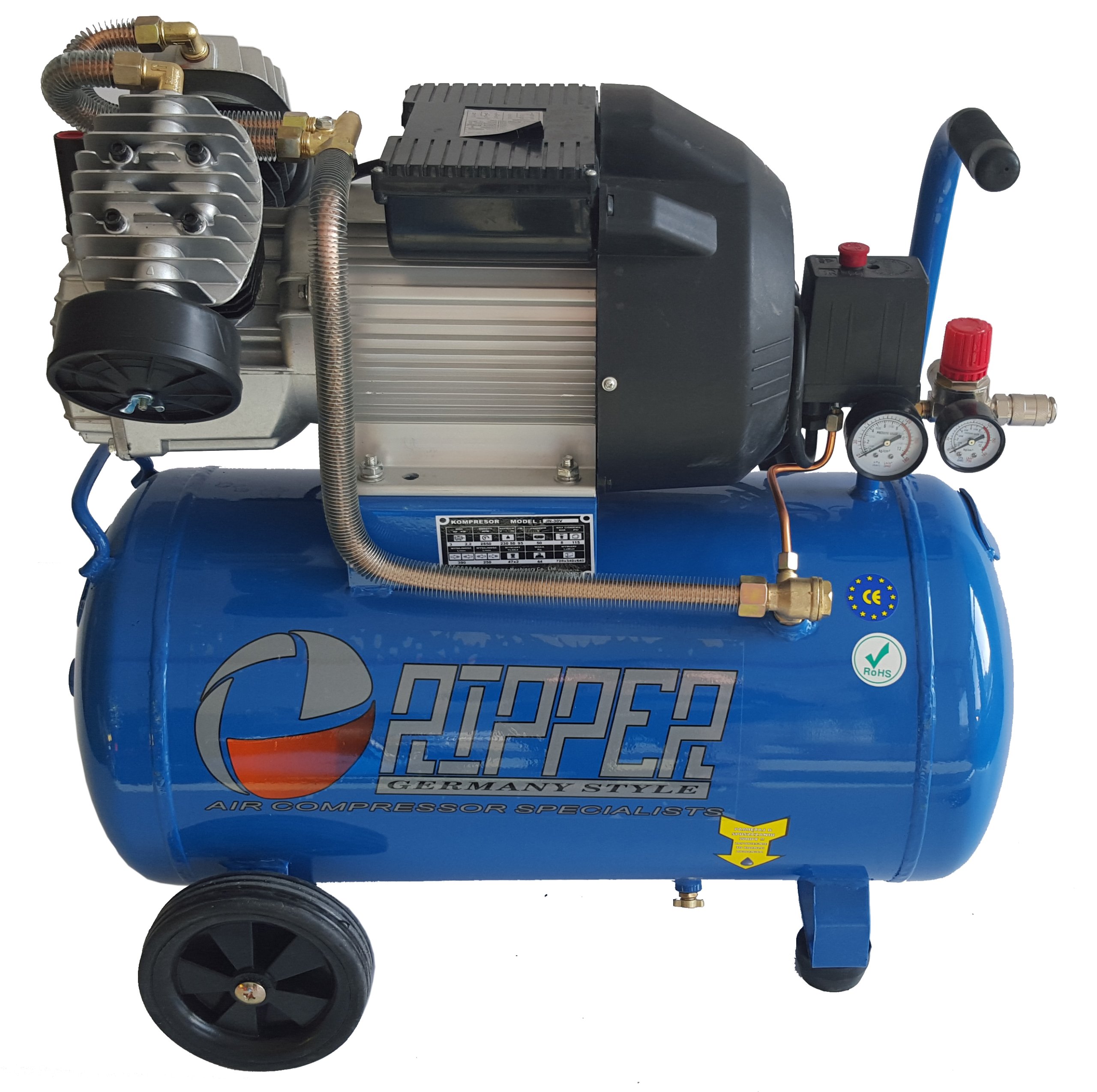 Kompresor dwutłokowy 50L JN-30V RIPPER 7863000329 - Allegro.pl Kompresor dwutłokowy 50L JN-30V RIPPER 7863000329 - Allegro.pl