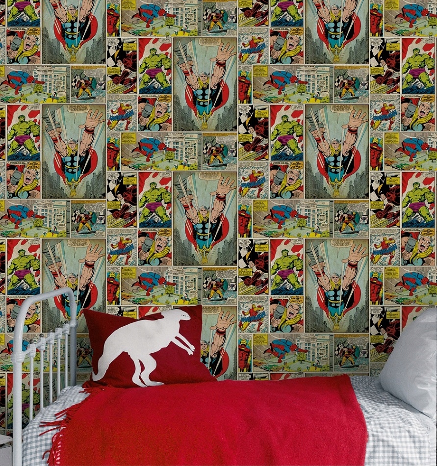 TAPETA MARVEL AVENGERS KOMIKSY HULK THOR TAPETY za 528.00CZK - Allegro