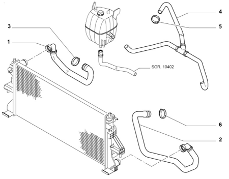 135235 - ШЛАНГ, РАДИАТОР PIPE DOWN BOXER DUCATO JUMPER 3.0 купити на ...