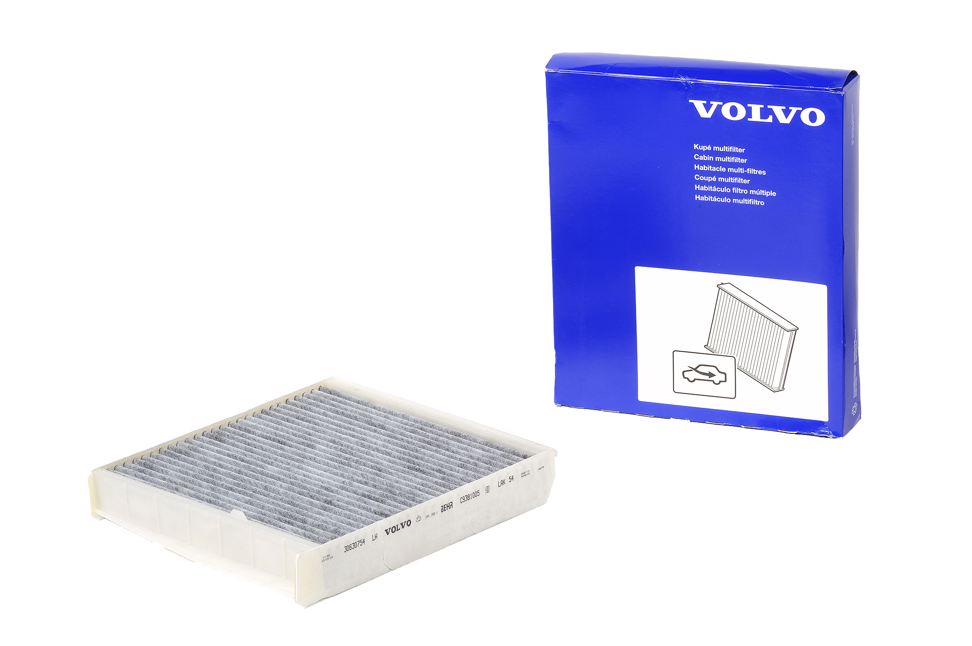 VOLVO XC90 XC70 FILTR KABINOWY WEGLOWY ORYGINAŁ 30630754 za 198 zł z ...