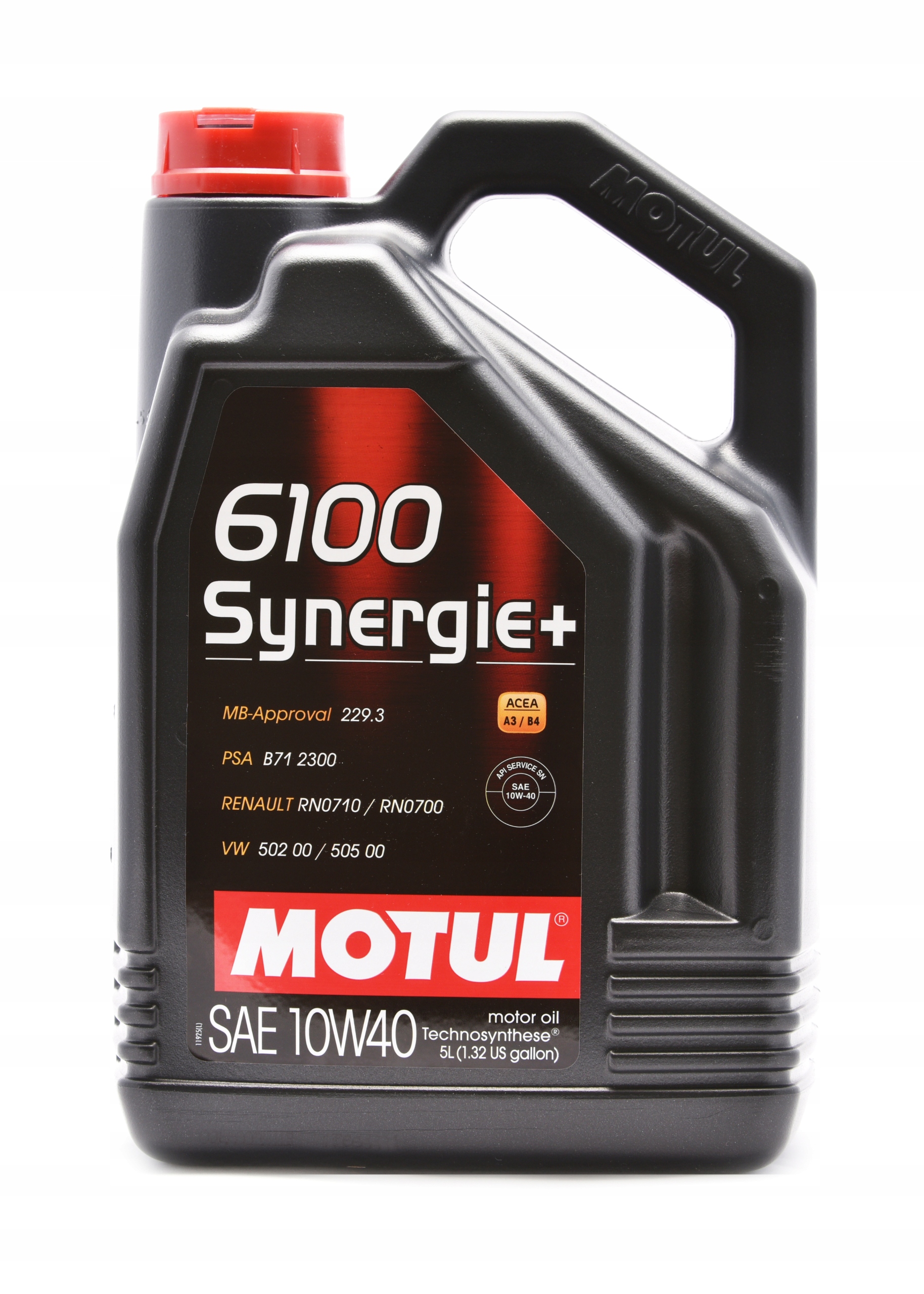 MOTUL 6100 SYNERGIE+ 10W40 5L VW 502 505 + GRATIS - 7544030684 ...