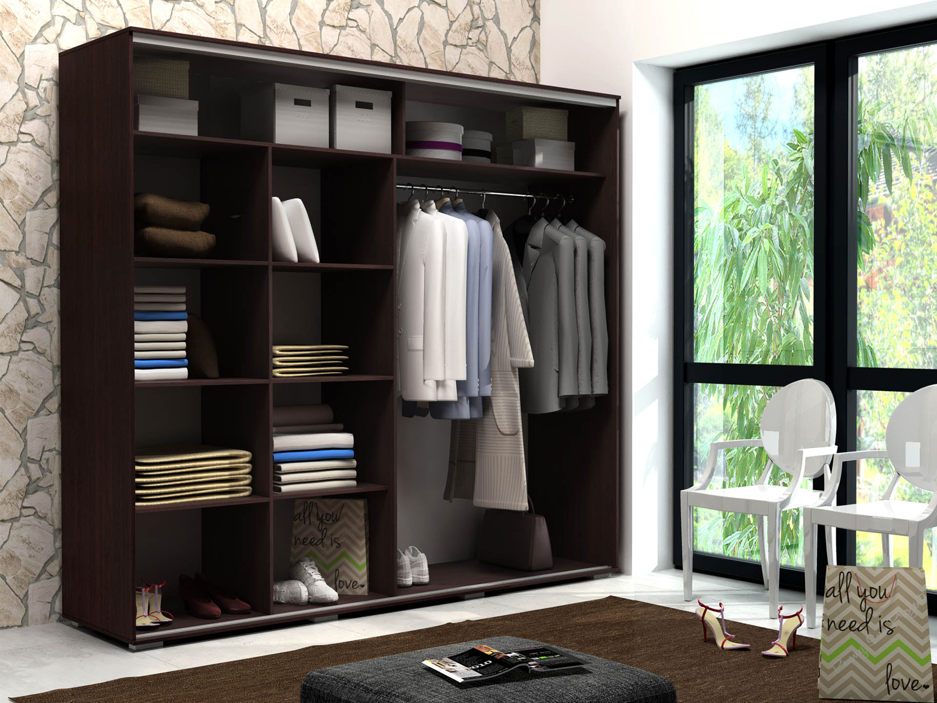 Szafa przesuwna Sandra 230/245/62 PRODUCENT - 7174025614 - oficjalne ...