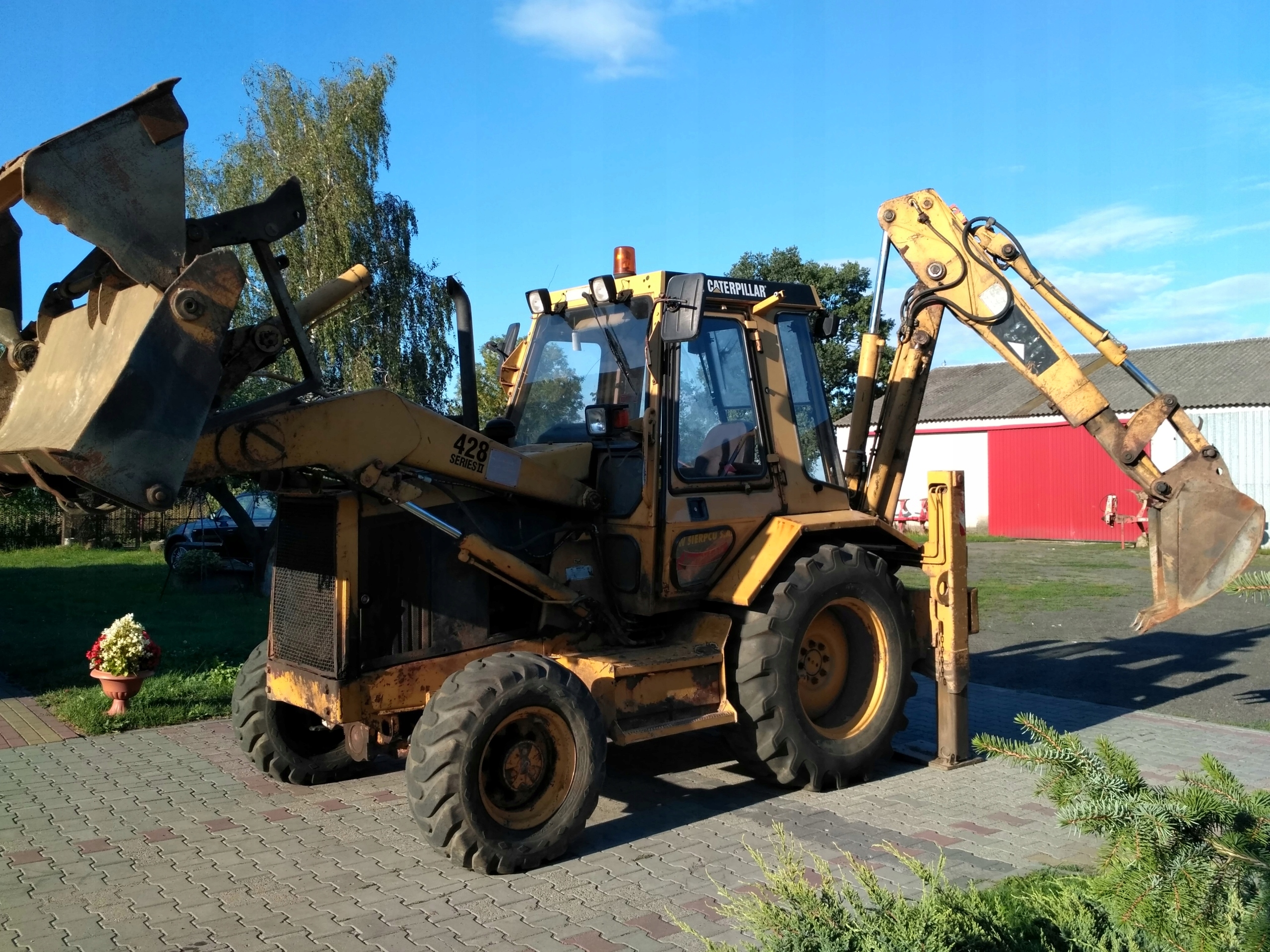 KOPARKO ŁADOWARKA CASE 580K 1991r CAT 428 jcb 3cx - 7513191667 ...
