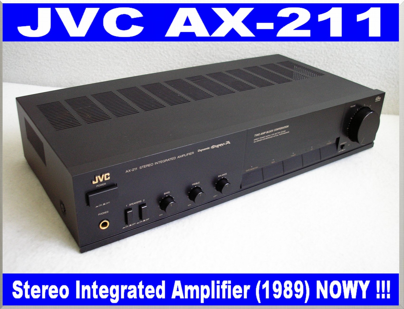 JVC AX-211 / INTEGRATED AMPLIFIER 1989 r. NOWY !! - 7340579068 ...