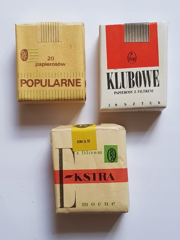Stare papierosy klubowe popularne zestaw startowy - 7170088270 ...