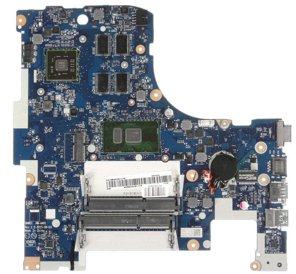 PŁYTA GŁÓWNA LENOVO B71-80 NM-A491 i3-6100U M330 - 7342074698 ...