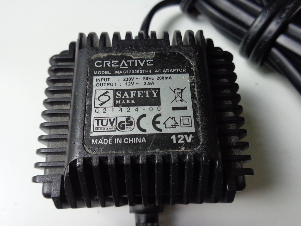 Oryginalny zasilacz CREATIVE 12V 2,9A - 7068821279 - oficjalne archiwum ... Oryginalny zasilacz CREATIVE 12V 2,9A - 7068821279 - oficjalne archiwum ...