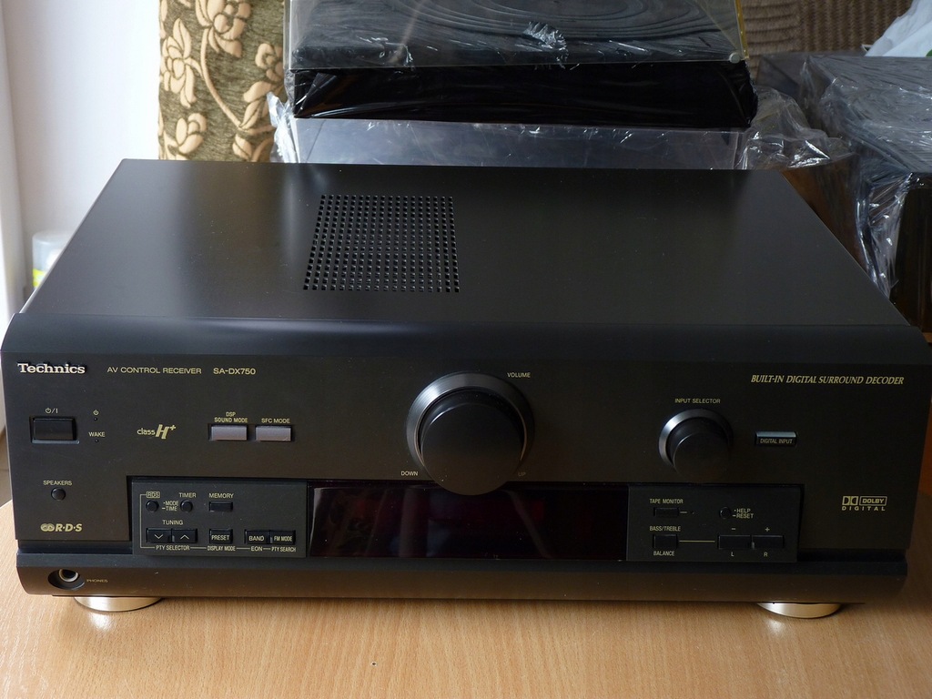 Amplituner TECHNICS SA-DX750 z pilotem. Stan BDB - 7754369250 - oficjalne archiwum Allegro
