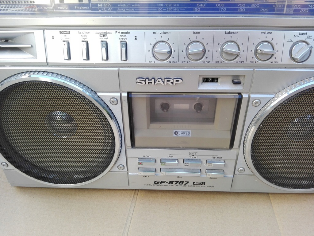 RADIOMAGNETOFON SHARP GF-8787 BOOMBOX - 7476466054 - oficjalne archiwum ...