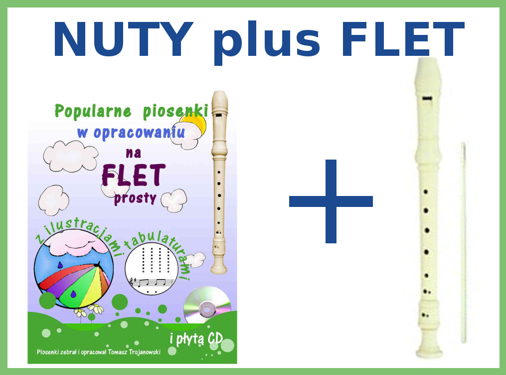 Flet prosty szkolny plus nuty dla początkujących - 6751962830 ...