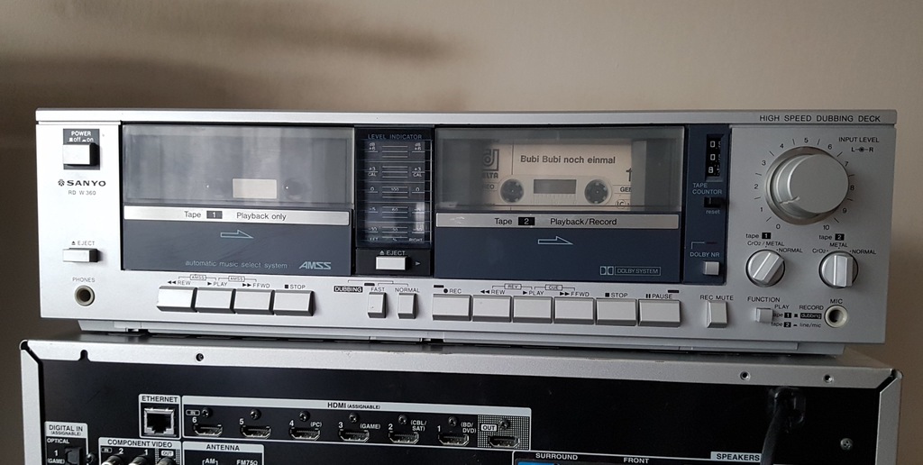 MAGNETOFON DECK SANYO RD W 360 - 7463860275 - oficjalne archiwum Allegro