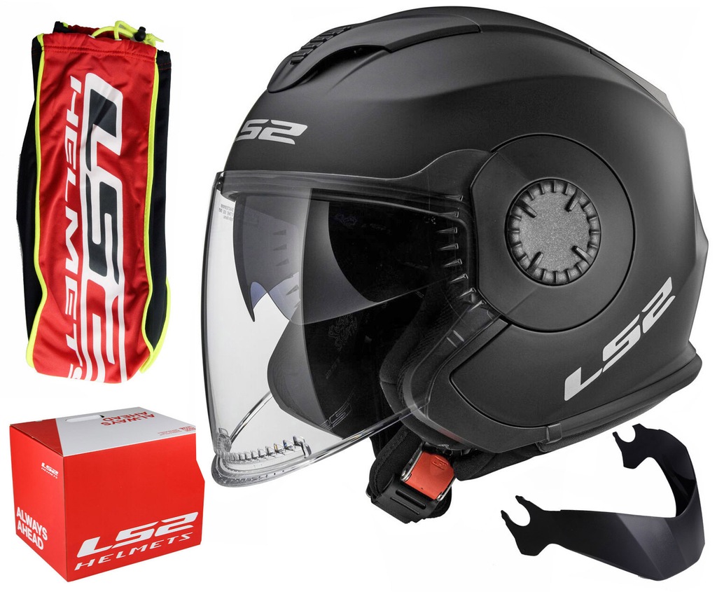 KASK LS2 OF570 VERSO SOLID MATT BLACK BLENDA XXL - 7354797896 ...