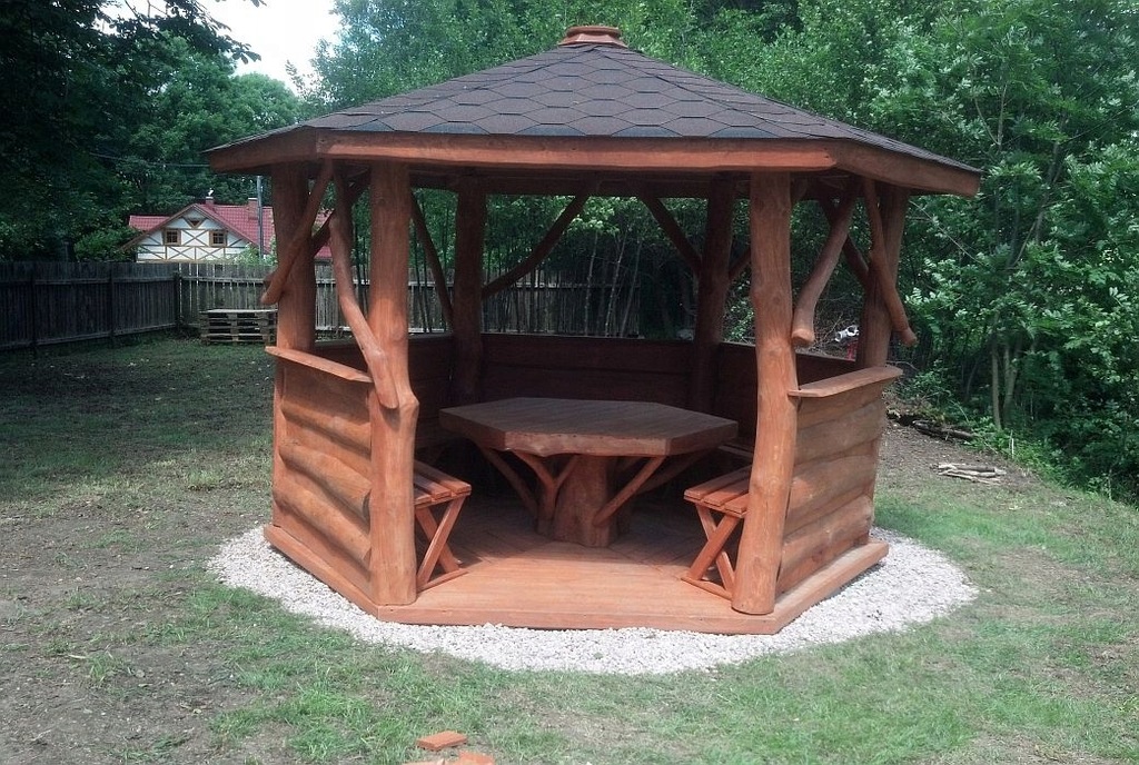 altana altany altanki z bali drewniane ogrodowe - 7656769579 ...