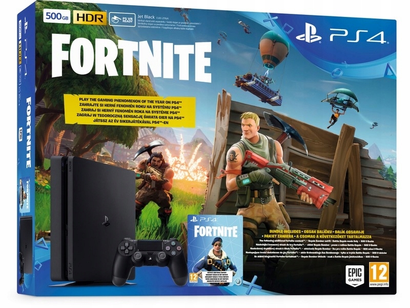 PlayStation 4 PS4 Slim 500GB + dodatek Fortnite - 7531881433 ...
