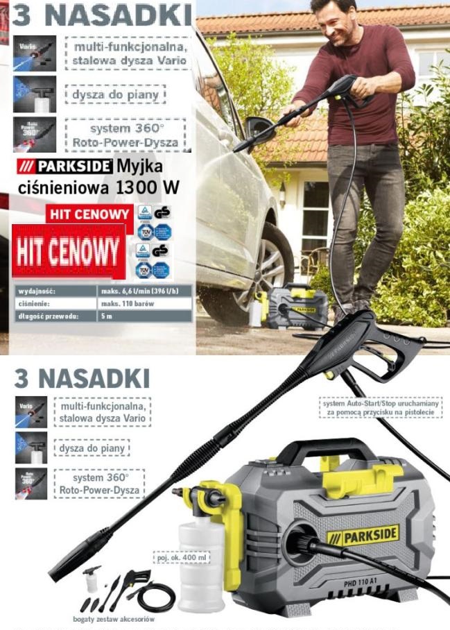 MYJKA CIŚNIENIOWA PARKSIDE PHD 110 PIANOWNICA 986 - 7355919585 - oficjalne archiwum Allegro