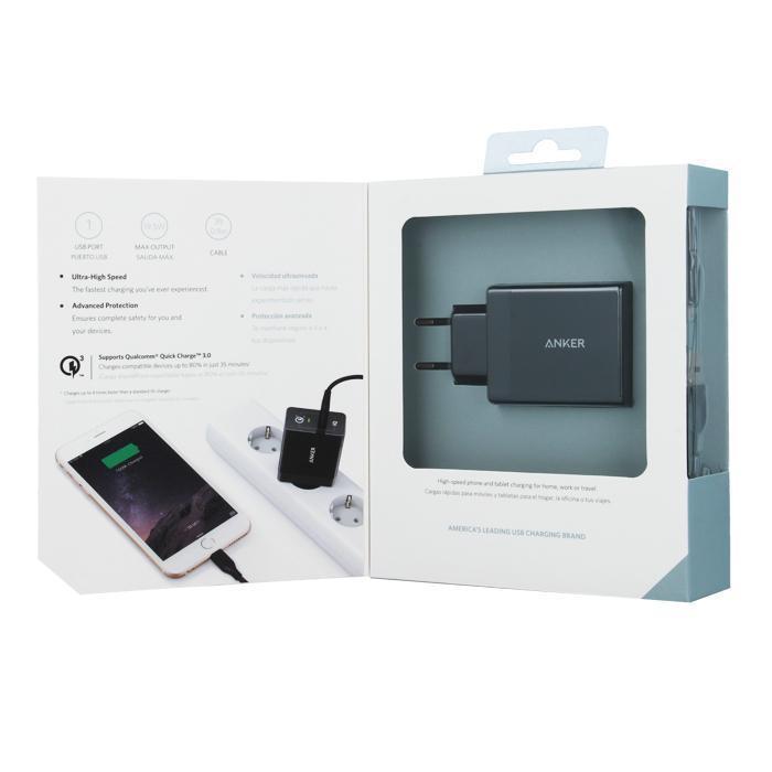 Ładowarka sieciowa ANKER Quick Charge 3.0 z USA - 6881059686 ...