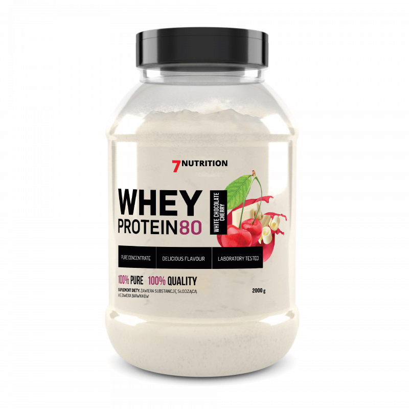 7NUTRITION WHEY PROTEIN 80 2000g 16 SMAKÓW BIAŁKO - 7044261148 ...