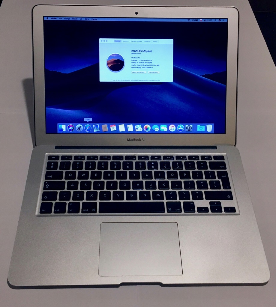 APPLE MACBOOK AIR 13" A1466 late 2013 - 7684778452 - oficjalne archiwum ...