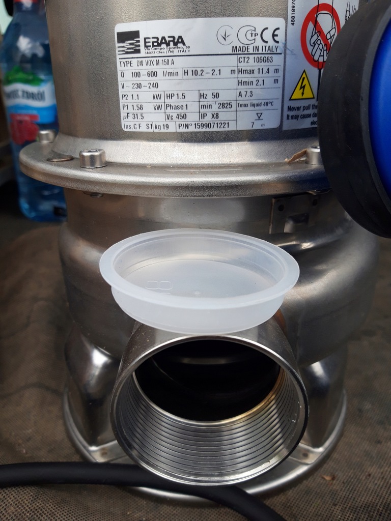 Pompa zatapialna wody brudnej EBARA DW M VOX 150 - 7469520358 - oficjalne archiwum Allegro
