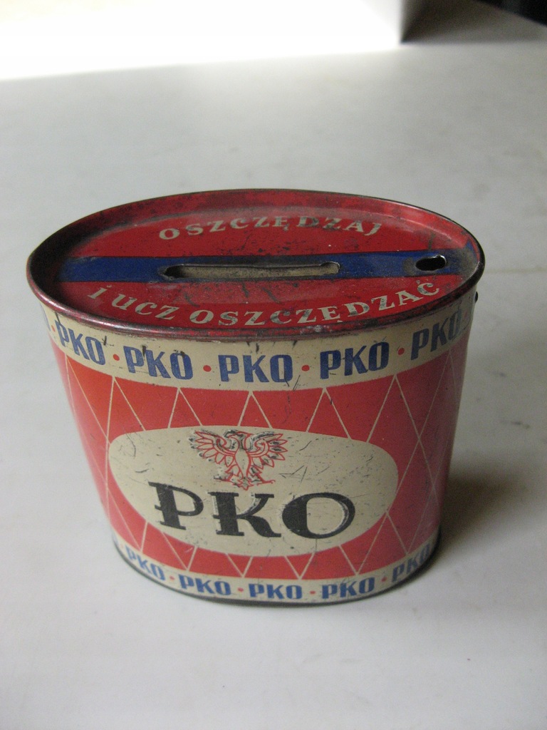Skarbonka z orłem PKO z lat PRL-u - 7755151949 - oficjalne archiwum Allegro