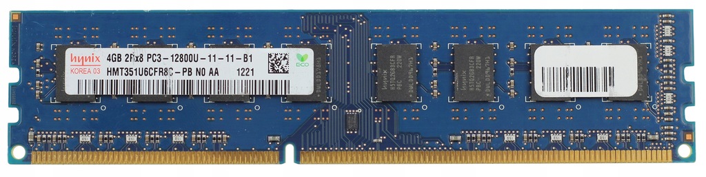 4GB 1600MHz DDR3 HYNIX 2Rx8 PC3-12800U 11-11-B1 CF - 7738914432 - oficjalne archiwum Allegro