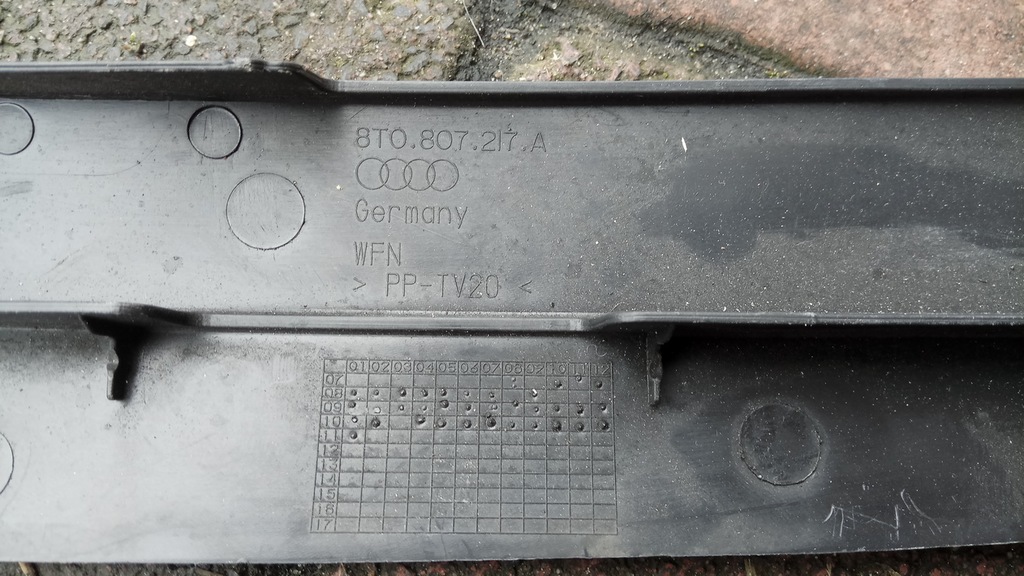 OSŁONA NAKŁADKA ZDERZAKA 8T0807217A AUDI A4 A5 - 7022823730 - oficjalne ...