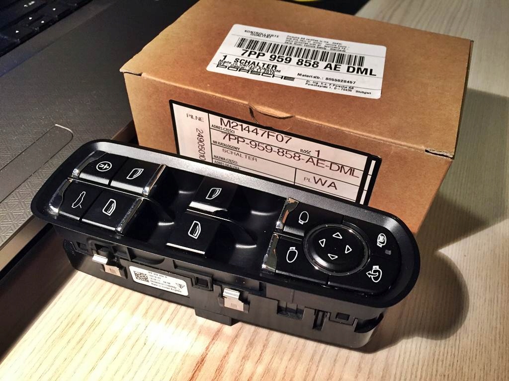 Przełącznik panel szyb Porsche Panamera 7PP959858M - 7446269605 ...