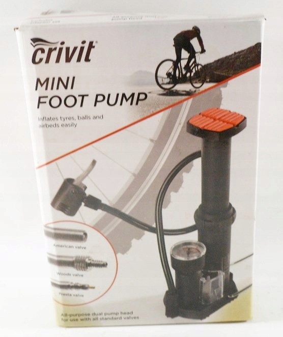 POMPKA ROWEROWA CRIVIT MINI FOOT PUMP - 7556457234 - oficjalne archiwum ...