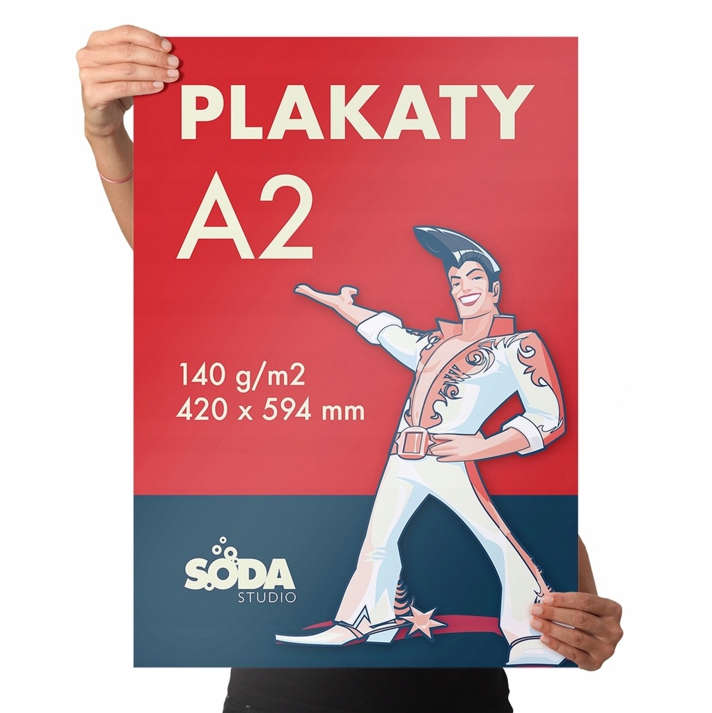 Plakaty A2 [594x420mm] 140g/m2 druk offset 50szt. - 7530522982 - oficjalne archiwum Allegro