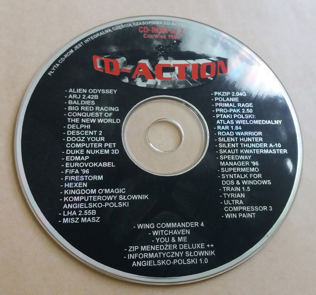 Cd action płyty 1996 rok - 7373978987 - oficjalne archiwum Allegro