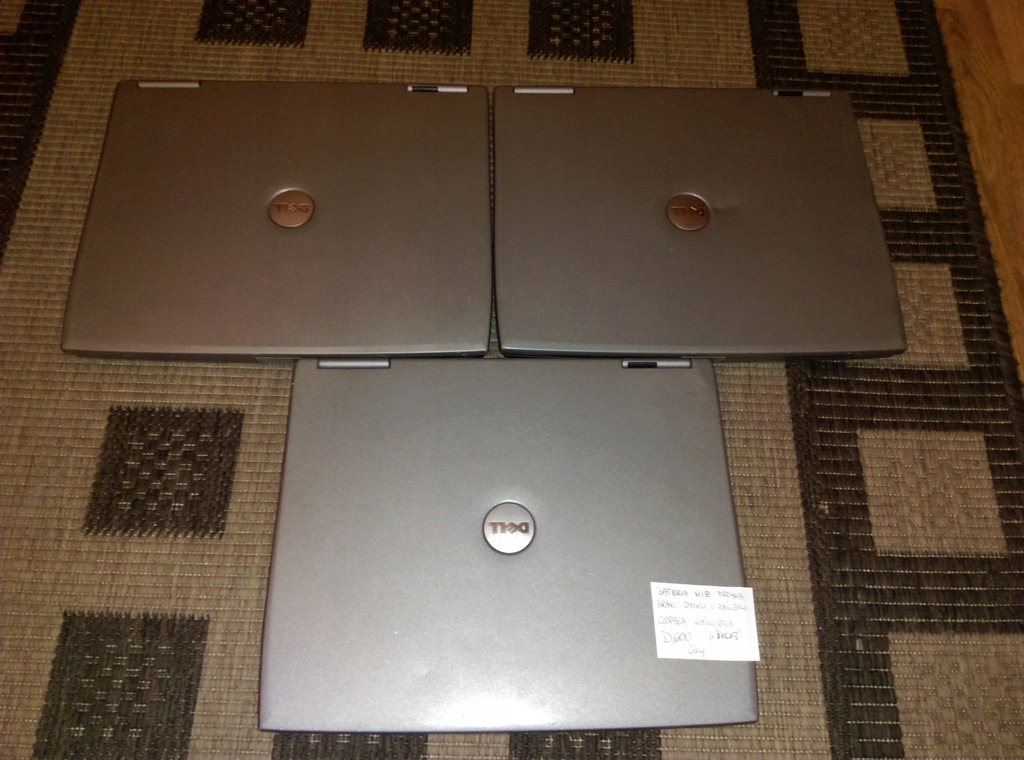 LAPTOPY - DELL D600 3szt. - 7643370422 - oficjalne archiwum Allegro
