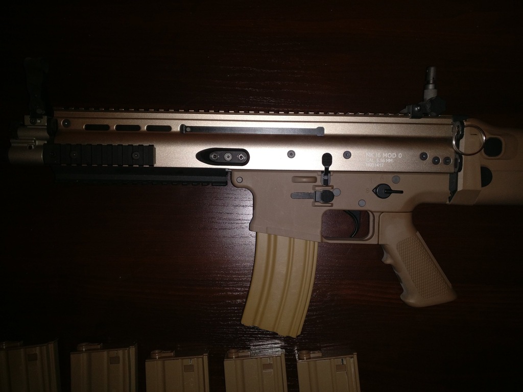 WE SCAR L MK16 MOD 0 AEG + 5x Mid Cap - 7107920174 - oficjalne archiwum ...