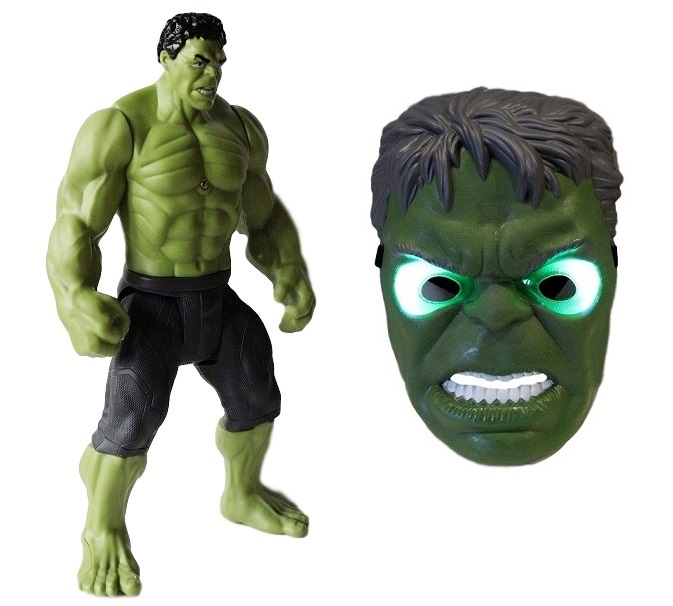 HULK Figurka Ruchoma + Maska Świeci Avengers - 6960111121 - oficjalne ...