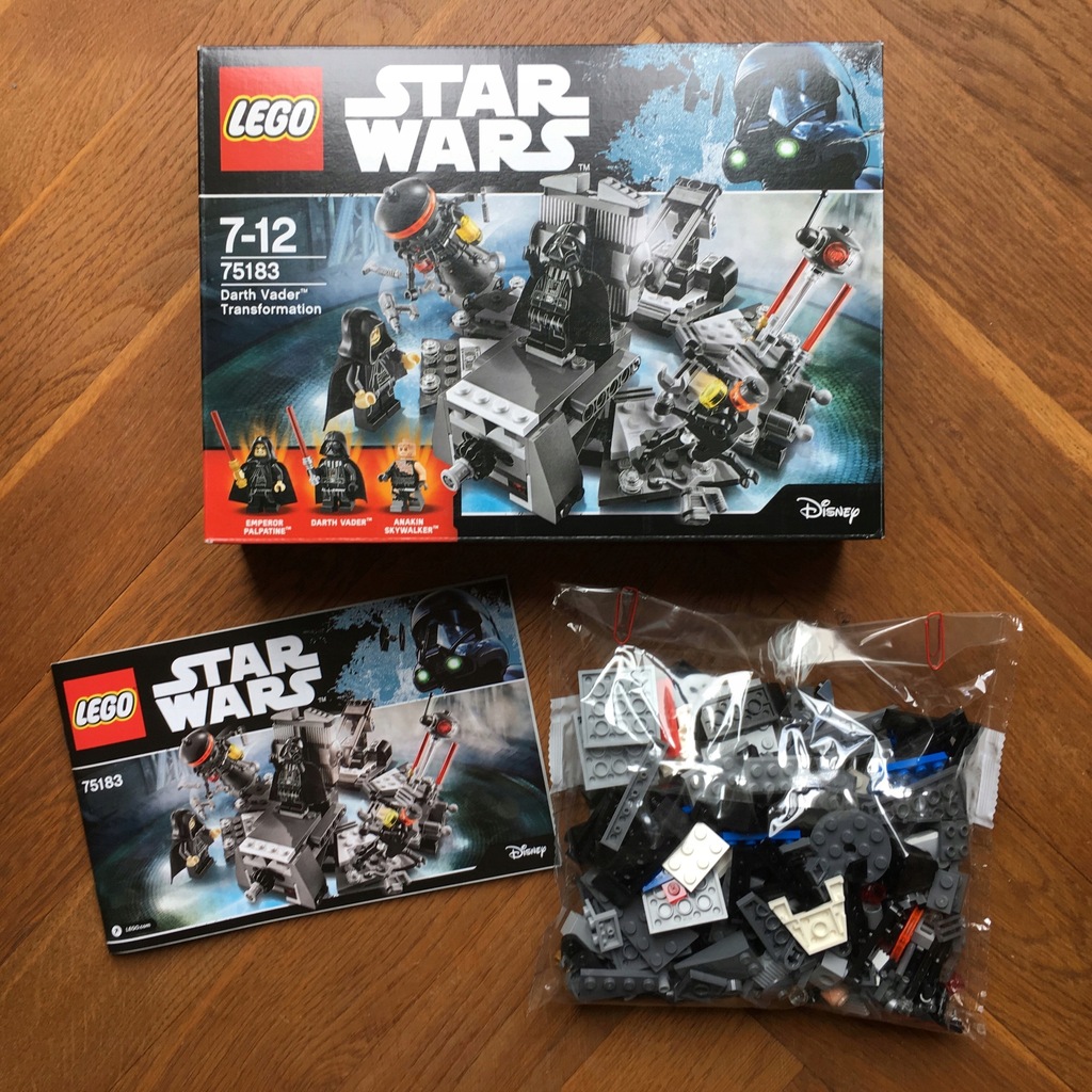 LEGO Star Wars 75183 Transformacja Dartha Vadera - 7603697125 ...