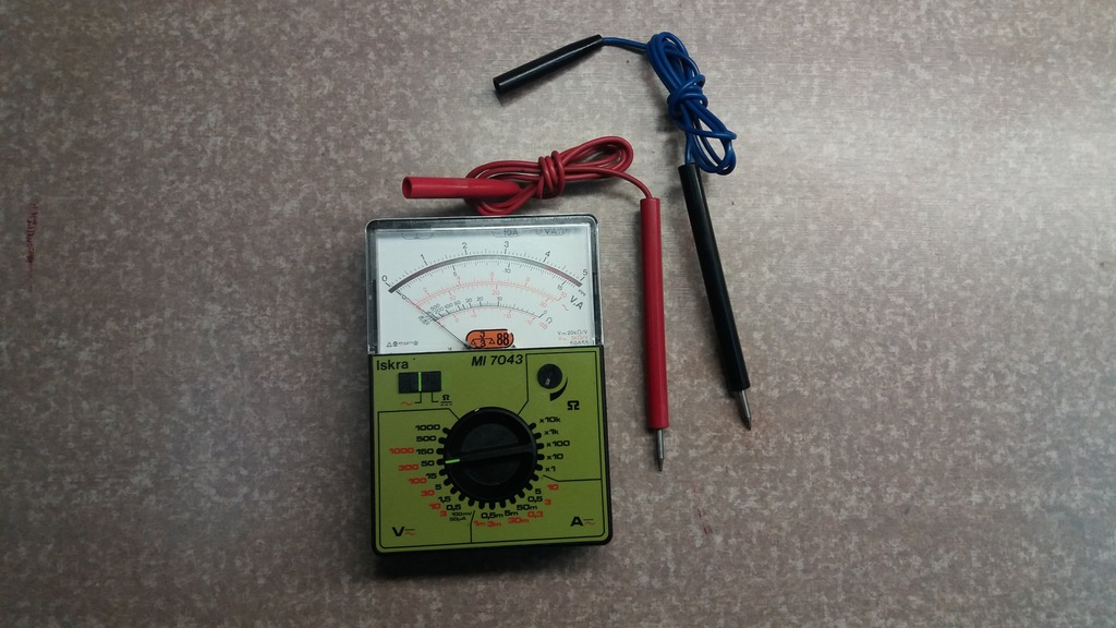 Miernik Multimetr analogowy Iskra MI 7043 - 7114375826 - oficjalne archiwum Allegro