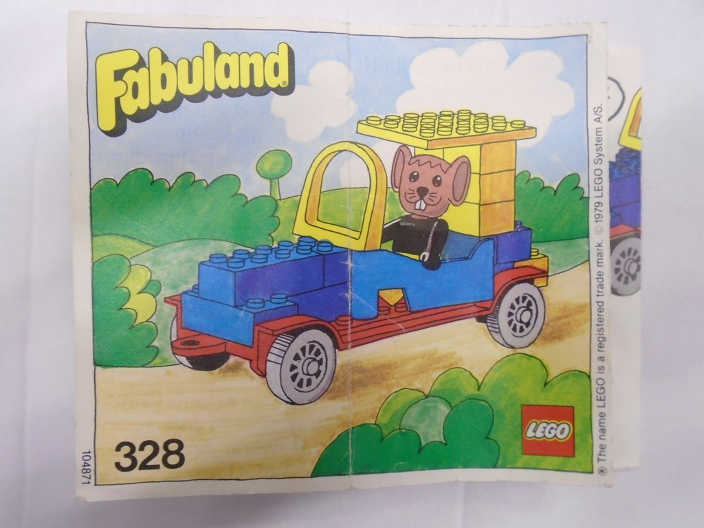 LEGO INSTRUKCJA Fabuland Moe Mouse's Roadster 328 - 7094918852 ...
