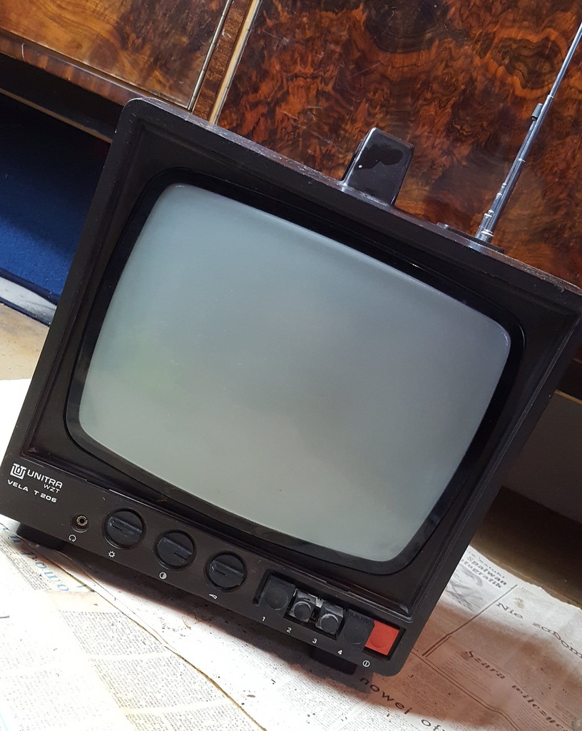 Telewizor Unitra VELA T 206 Czar PRL - 7137632443 - oficjalne archiwum ...