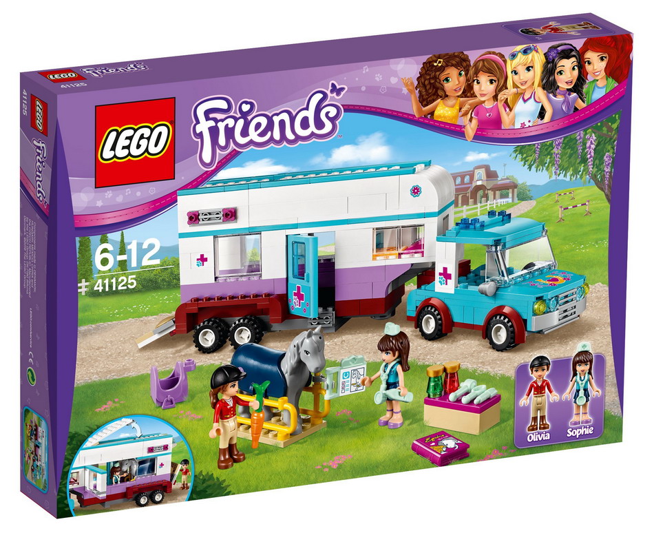 LEGO FRIENDS 41125 PRZYCZEPA DLA KONI KONIA KON - 7446666284 ...