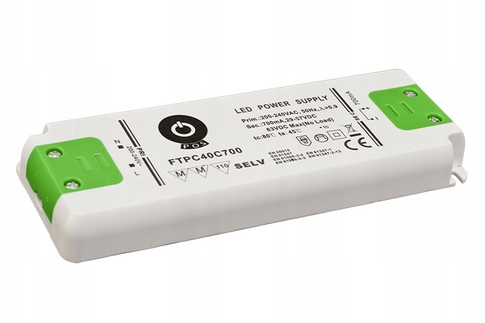 Zasilacz LED FTPC40C700 | 29~57V 700mA 40W - 7472455605 - oficjalne ...