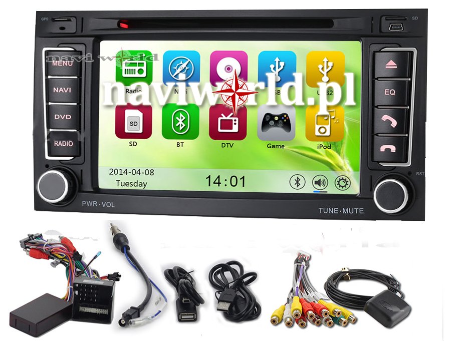 VW T5 Radio Nawigacja GPS WiFi 3G DVD - 7274488215 - oficjalne archiwum Allegro