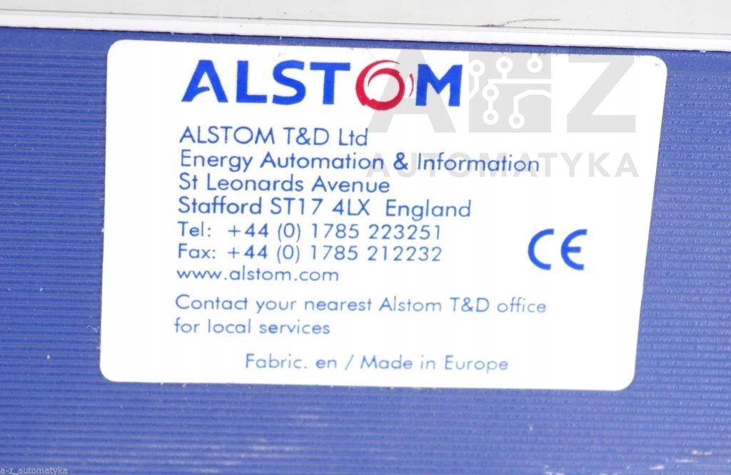 ALSTOM MICOM P139 PI39 P1393605544AW00E01 - 7711473507 - oficjalne ...