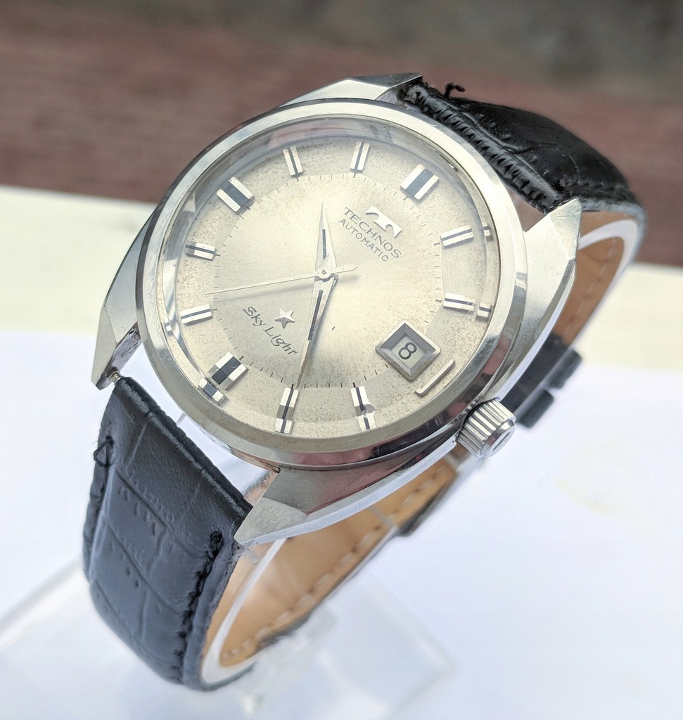 Technos Skylight Automatic 25 Jewels 60-te UNIKAT! - 7719255698 - oficjalne archiwum Allegro