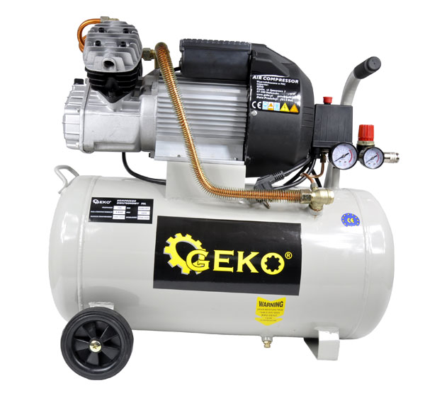 SPRĘŻARKA KOMPRESOR OLEJOWY 50L 2 TŁOKI 3KM GEKO - 7256557903 ...