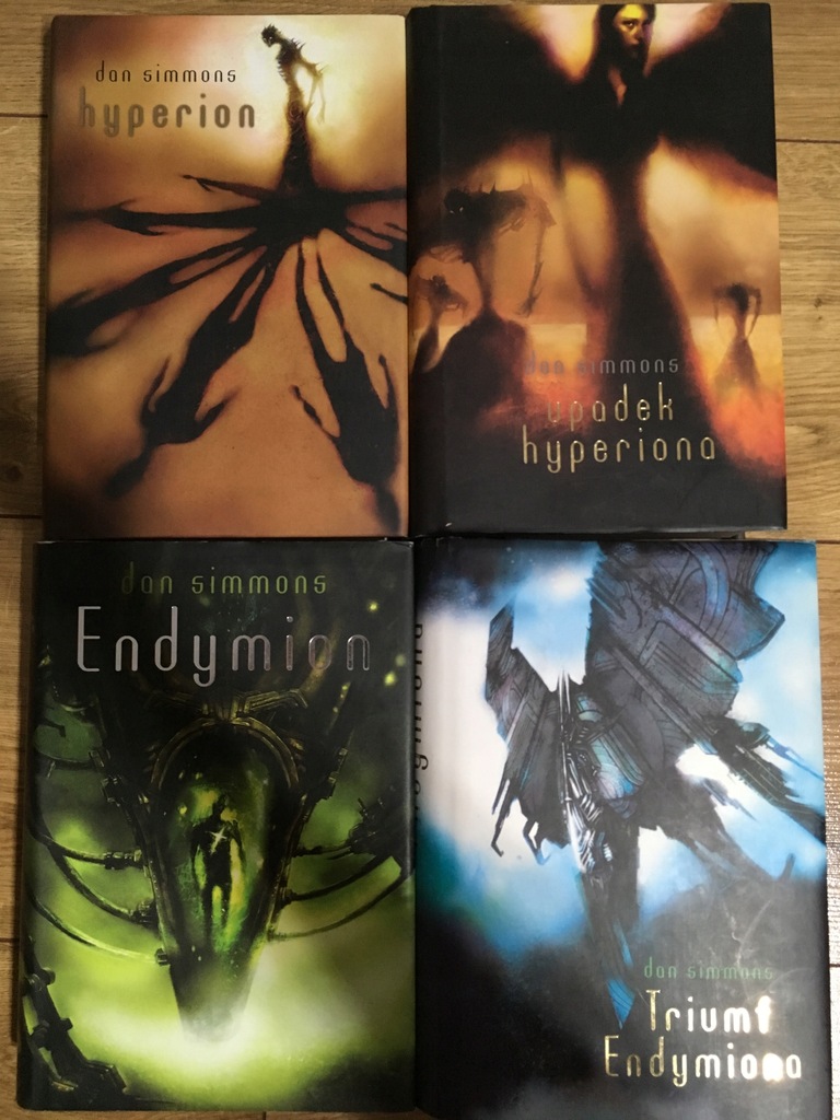 Dan Simmons Hyperion, Endymion KOMPLET 4 książki - 7447978074 ...