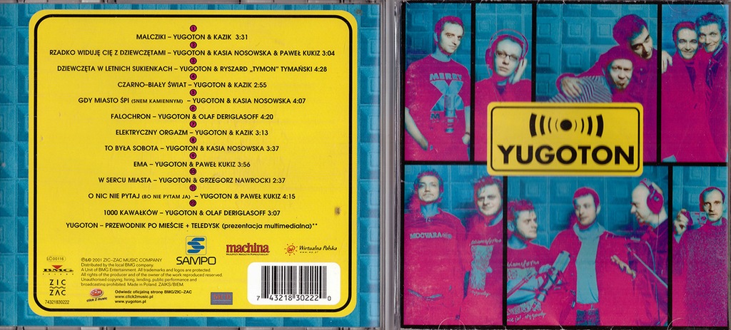 YUGOTON - 1 WYDANIE - 2001 - Kazik Nosowska Kukiz - 7136553736 ...