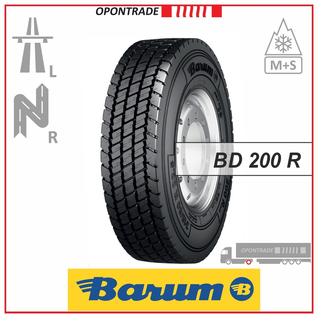 BARUM 315/70 R22,5 BD 200 R [154/150]L napęd - 6948724385 - oficjalne ...