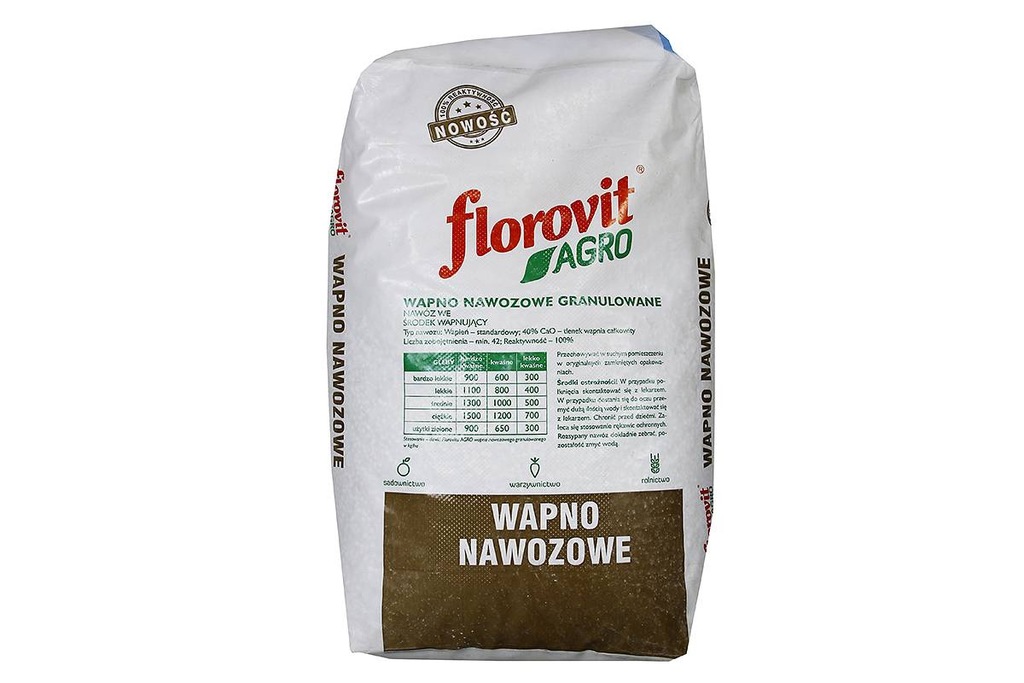 Florovit AGRO wapno nawozowe 25KG granulowane - 6816913046 - oficjalne archiwum Allegro