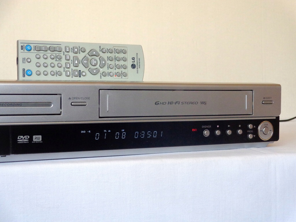 NAGRYWARKA DVD-VHS Combo DV(iLINK) Mp3 JPEG DiVX - 7440965140 - oficjalne archiwum Allegro